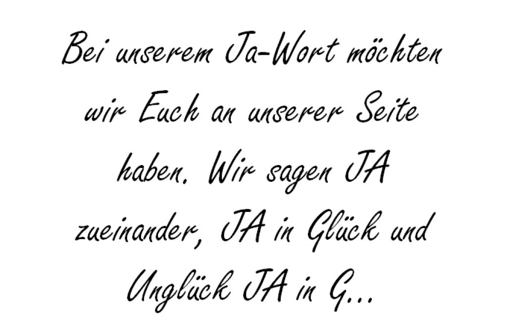 Bei unserem Ja-Wort | hochzeitsfuchs